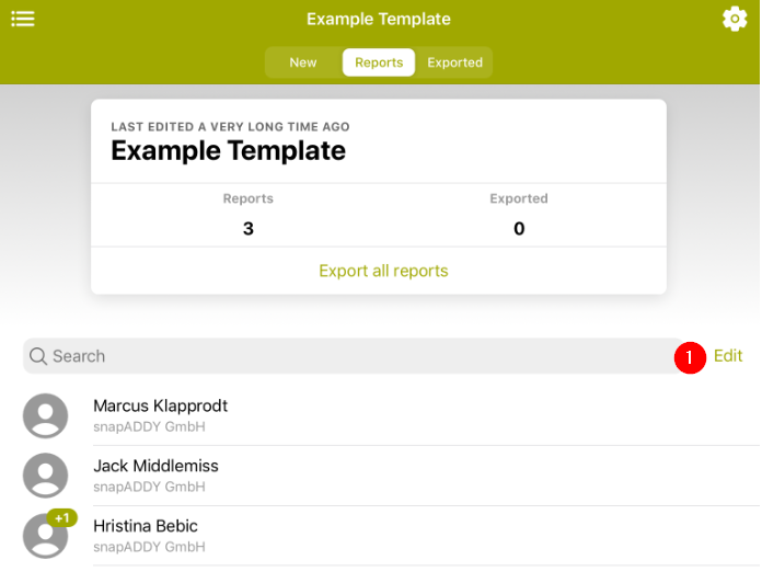 How to export reports from the VisitReport app?